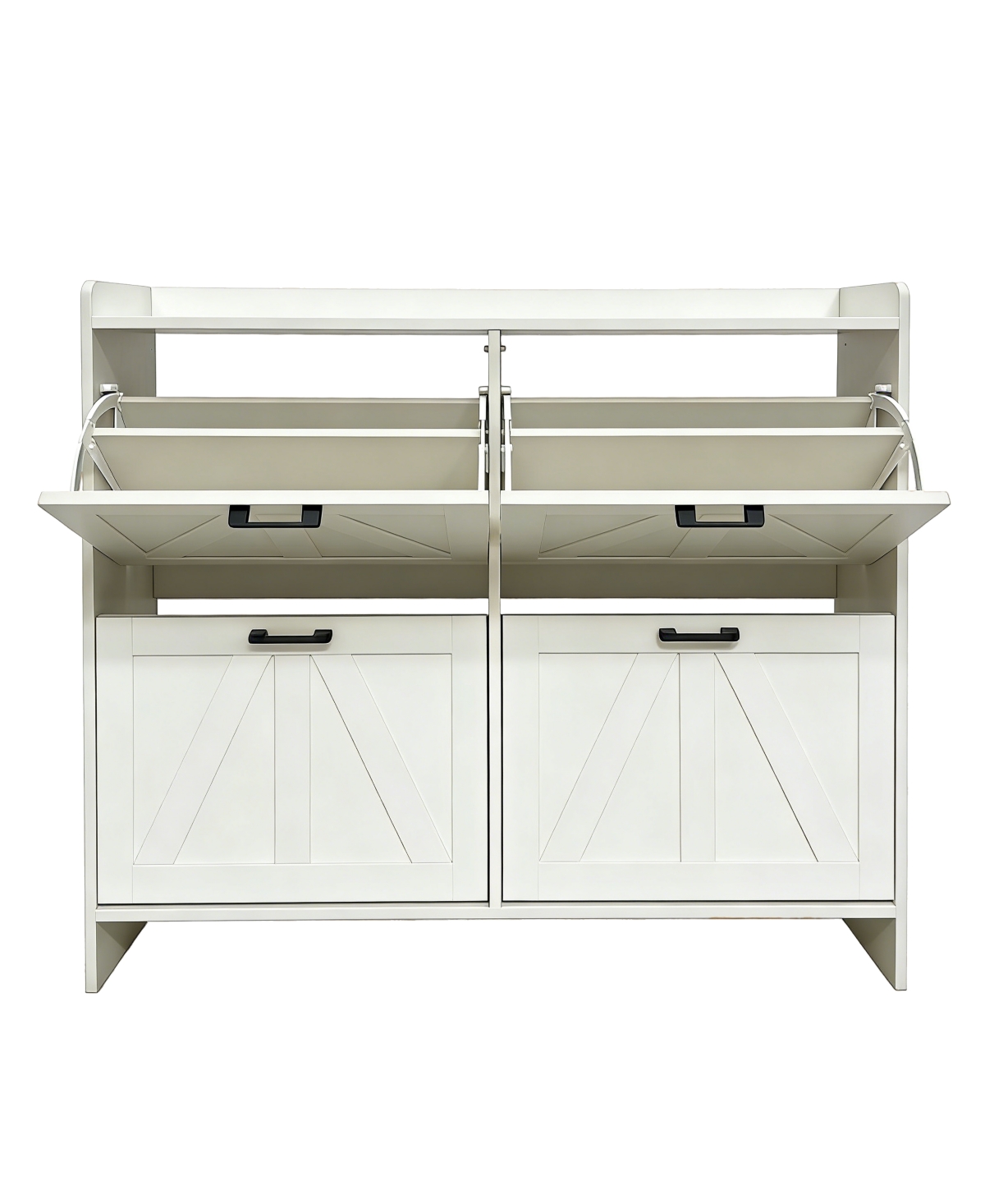 Click here for Clihome Shoe Cabinet with 4 Flip Drawers - White prices