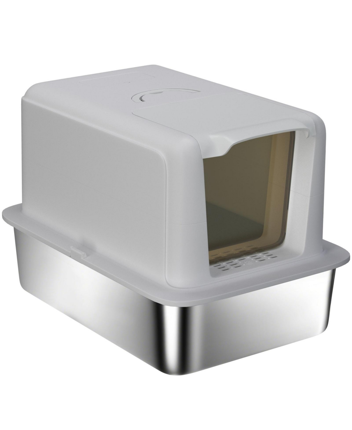 Click here for Ruie 2-in-1 Stainless Steel Cat Litter Box with Re... prices
