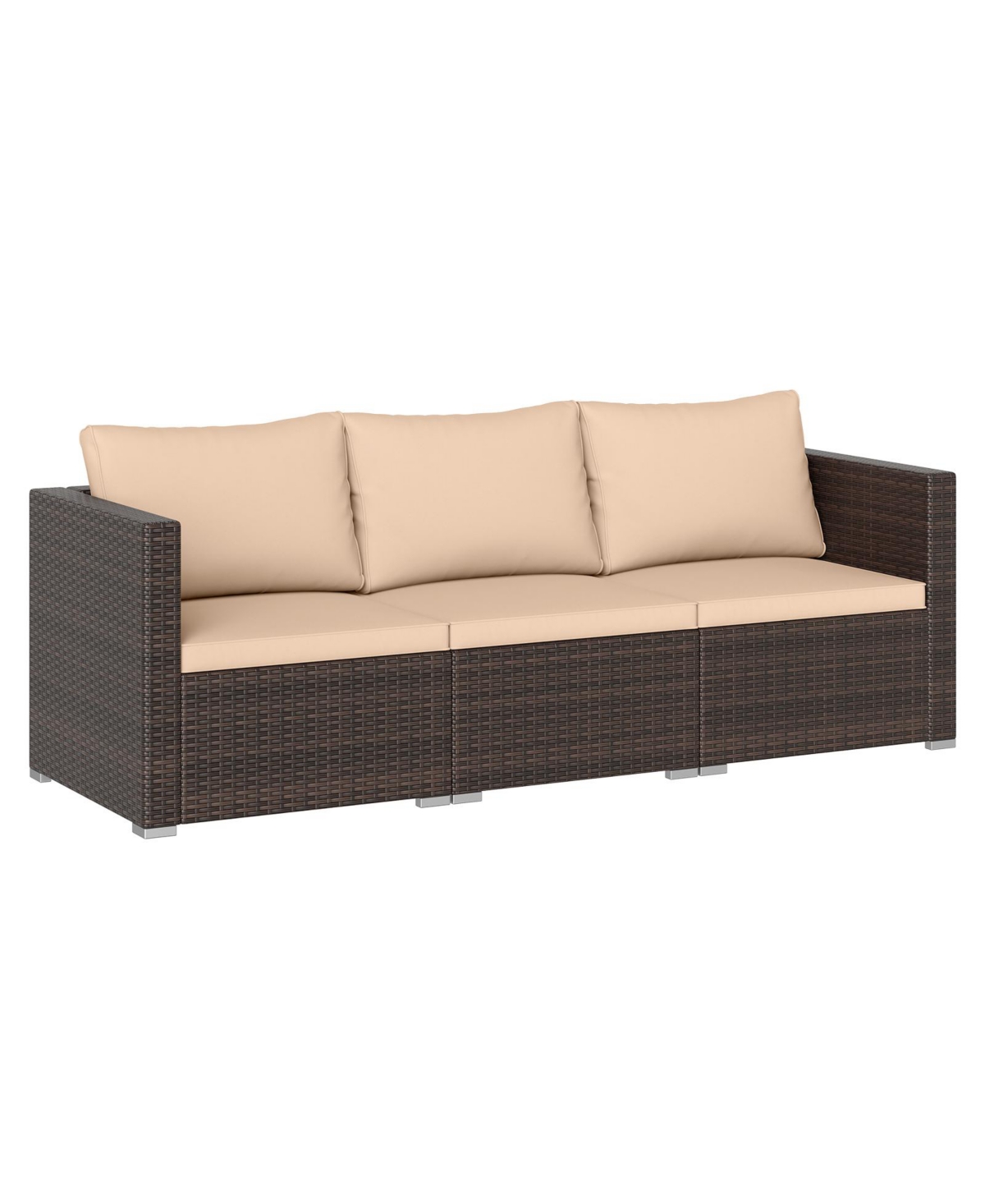 Click here for Sugift 3 Pieces Patio Sectional Sofa Set with Soft... prices