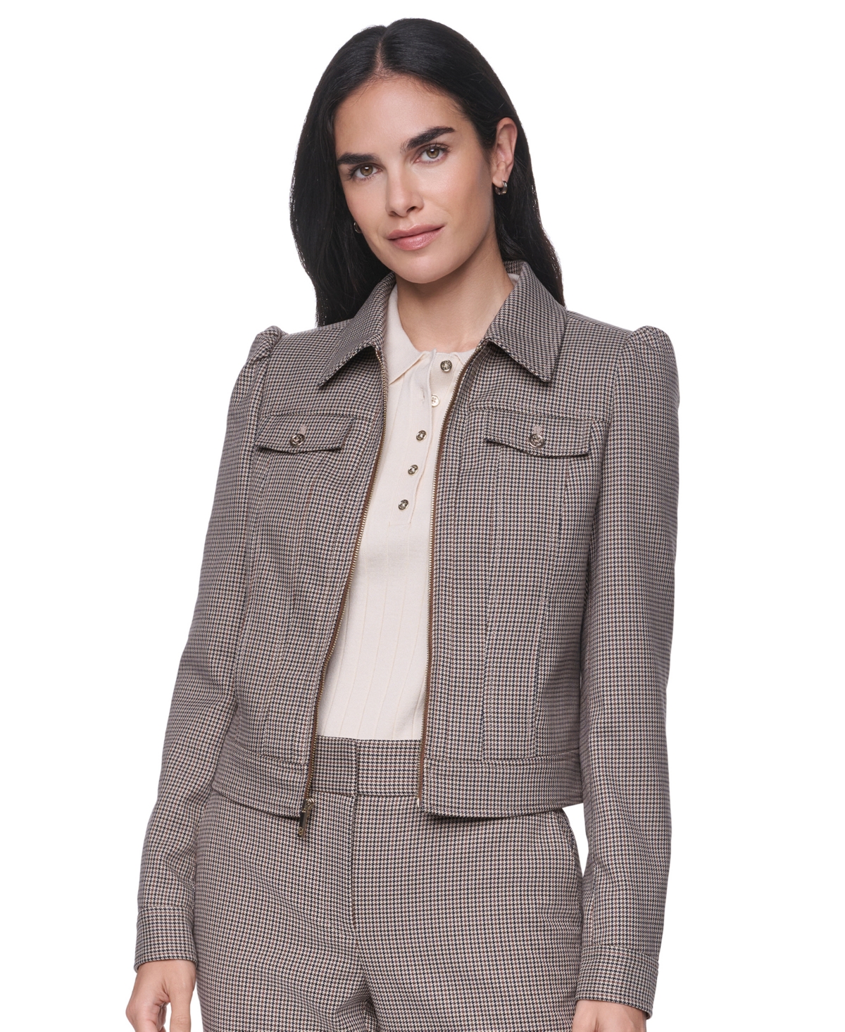 Click here for Tommy Hilfiger Womens Long-Sleeve Full-Zip Jacket... prices