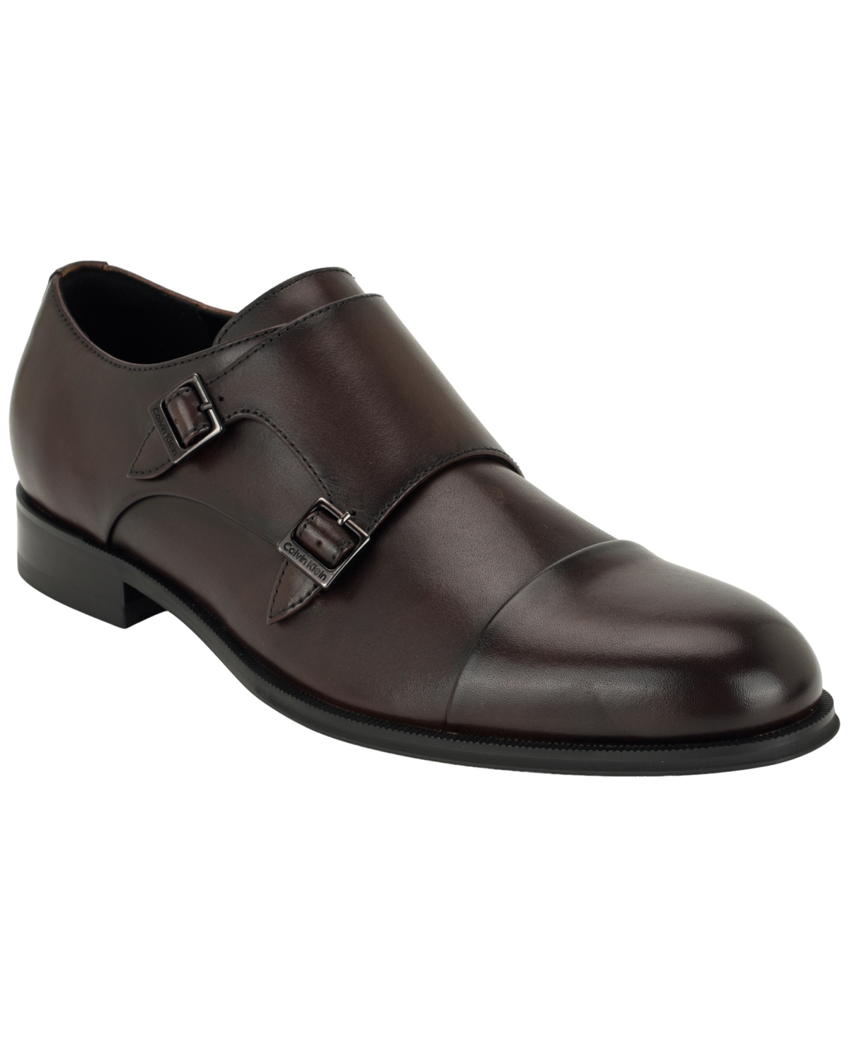Click here for Calvin Klein Mens Rekben Monk Shoes - Dark Brown prices