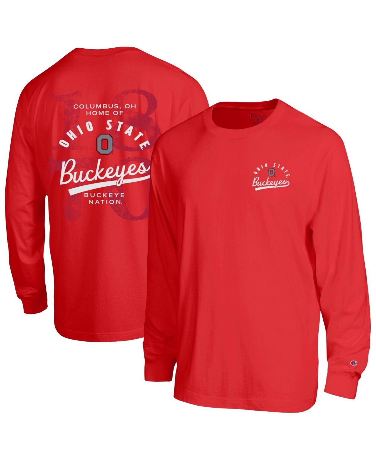 Click here for Champion Mens Scarlet Ohio State Buckeyes Laminate... prices