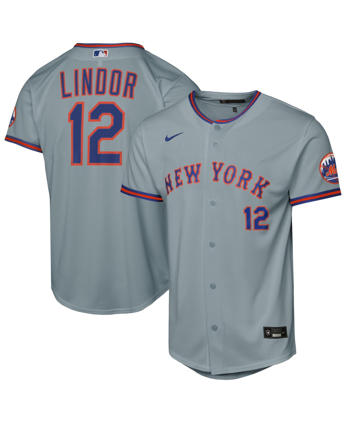 Click here for Nike Big Boys and Girls Francisco Lindor Gray New... prices