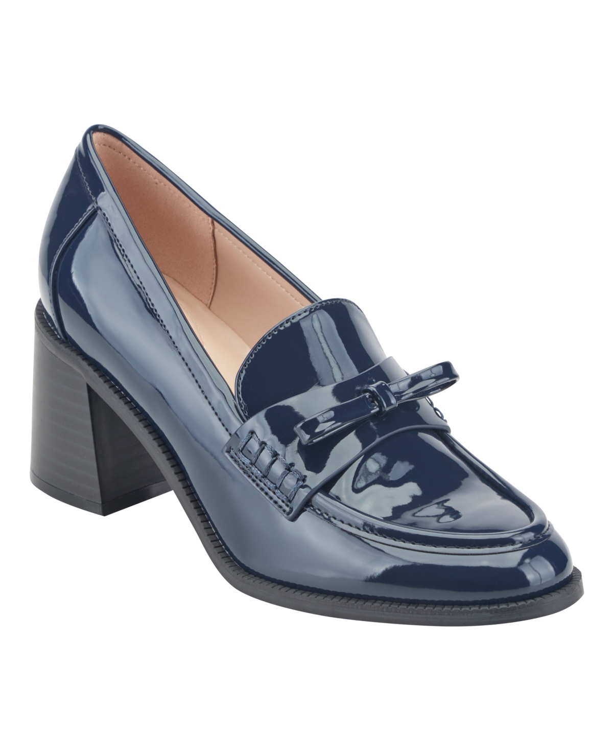 Click here for Bandolino Womens Kaynei Bow Block Heel Loafer Pump... prices