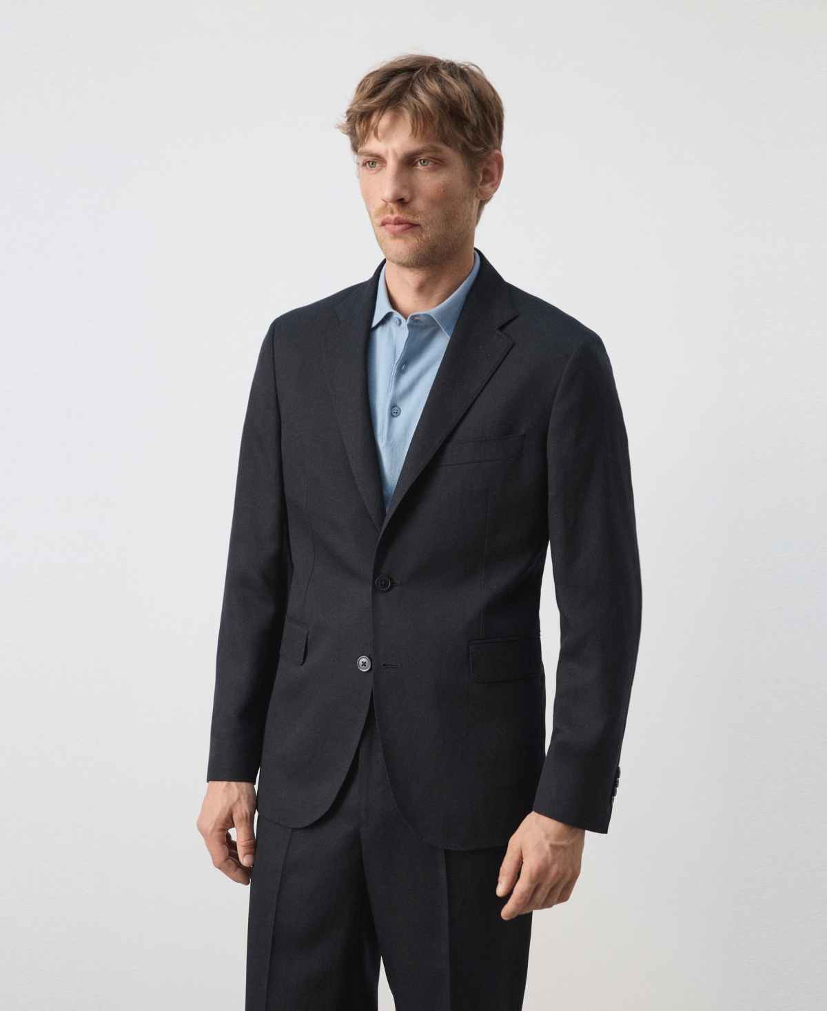 Click here for Mango Mens Amalfi Slim Fit Suit Jacket - Navy prices