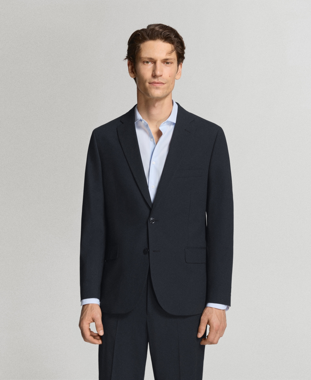 Click here for Mango Mens London Regular-Fit Suit Blazer - Navy prices