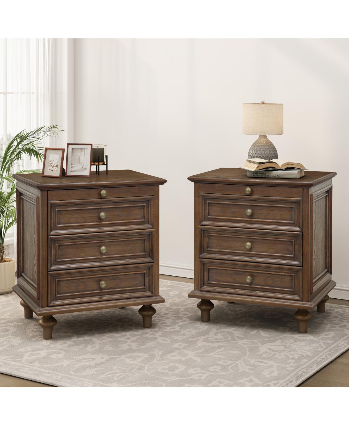 Click here for Streamdale Furniture Farmhouse 2-Drawer Nightstand... prices