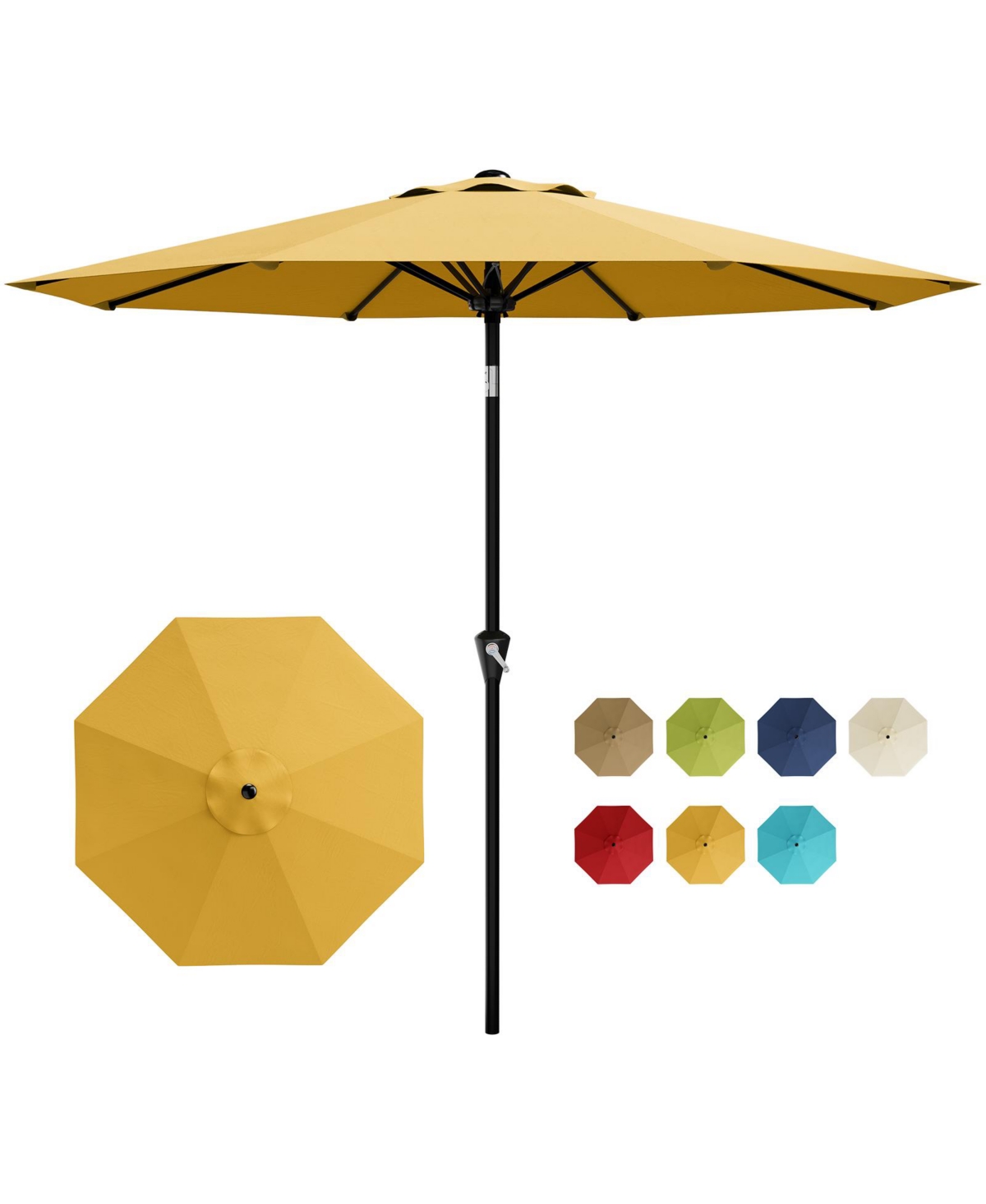 Click here for homfan 9Feet Outdoor Patio Umbrella With Protectio... prices
