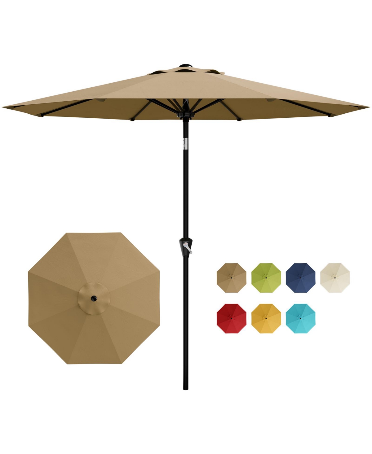 Click here for homfan 9Feet Outdoor Patio Umbrella With Protectio... prices