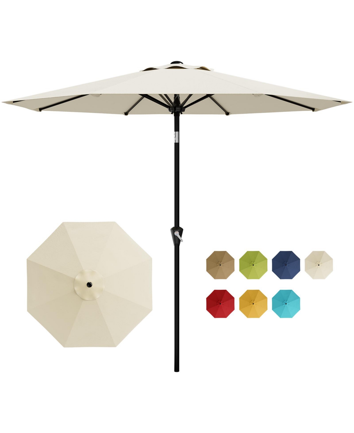 Click here for homfan 9Feet Outdoor Patio Umbrella With Protectio... prices