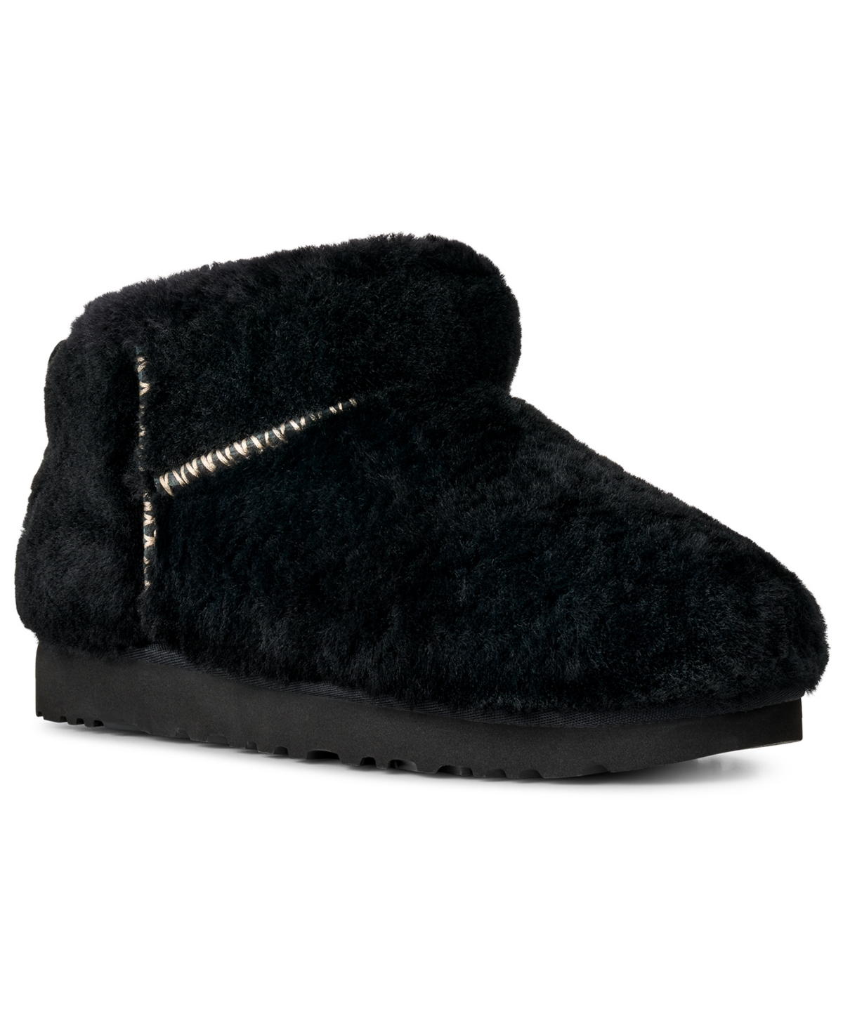 Click here for Ugg Womens Classic Ultra Mini Fluffed Round Toe Bo... prices