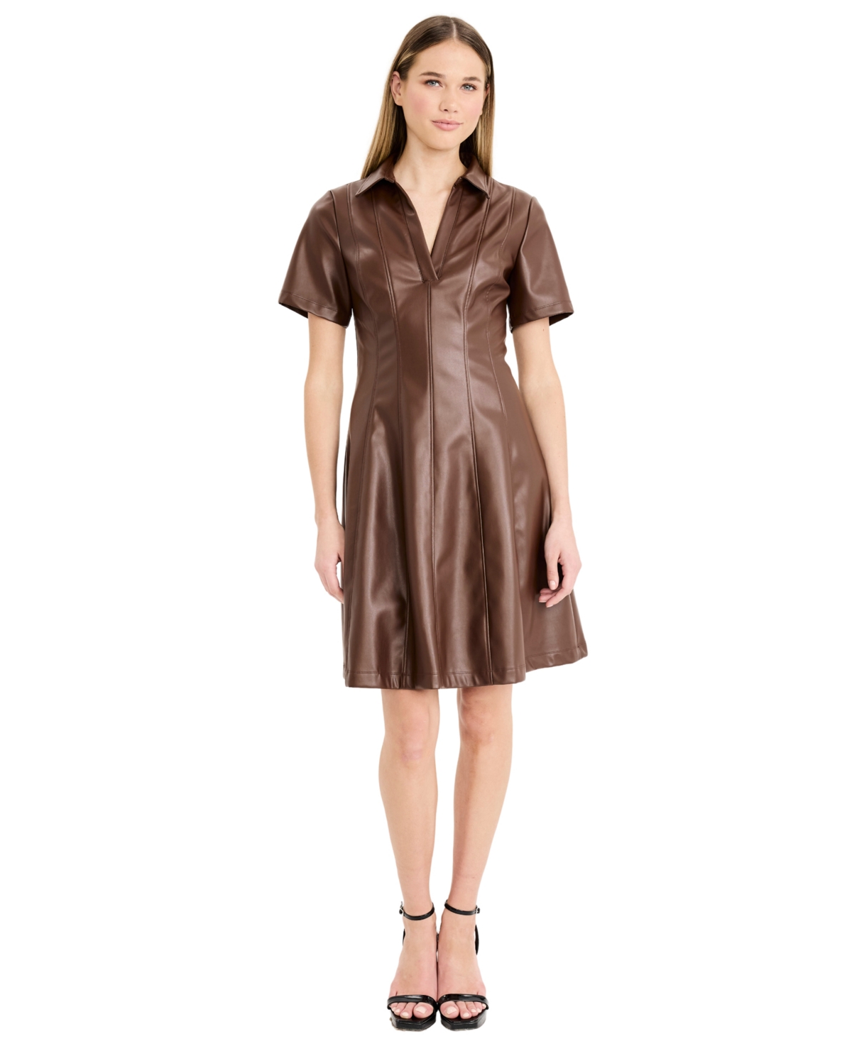 Click here for Maggy London Womens Short-Sleeve V-Neck Mini Dress... prices