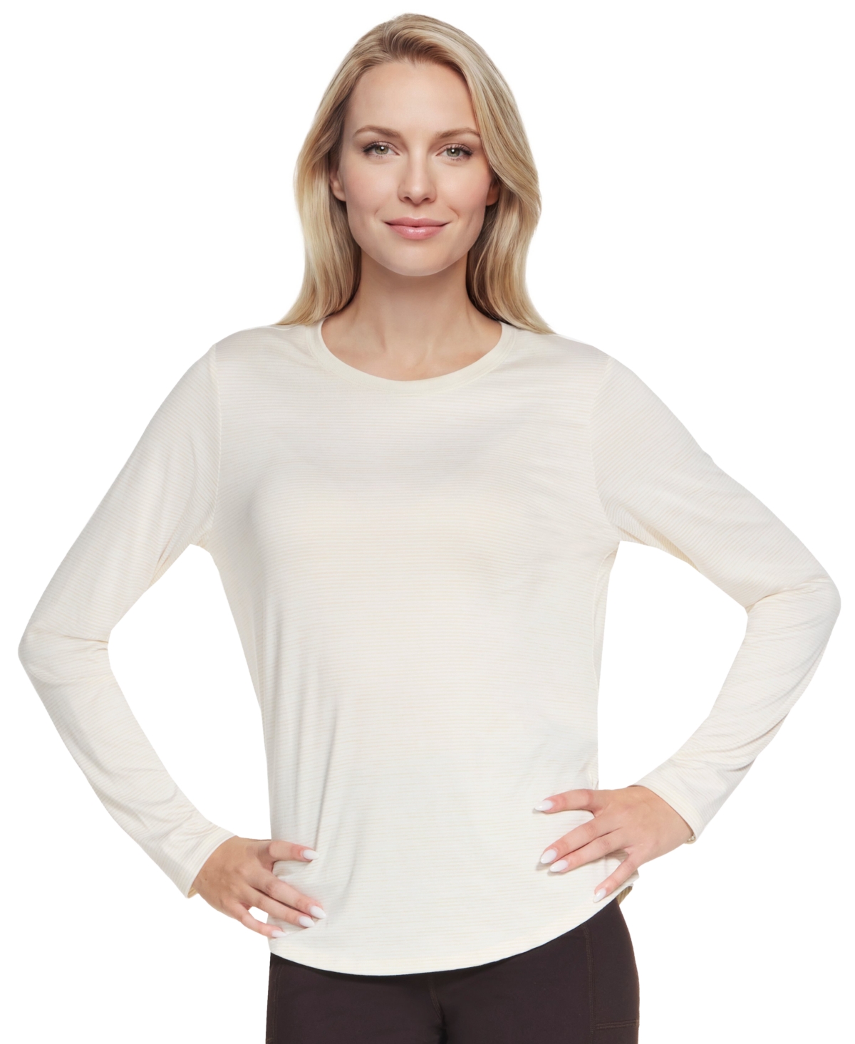 Click here for Skechers Womens Swift Stripe Long-Sleeve Crewneck... prices