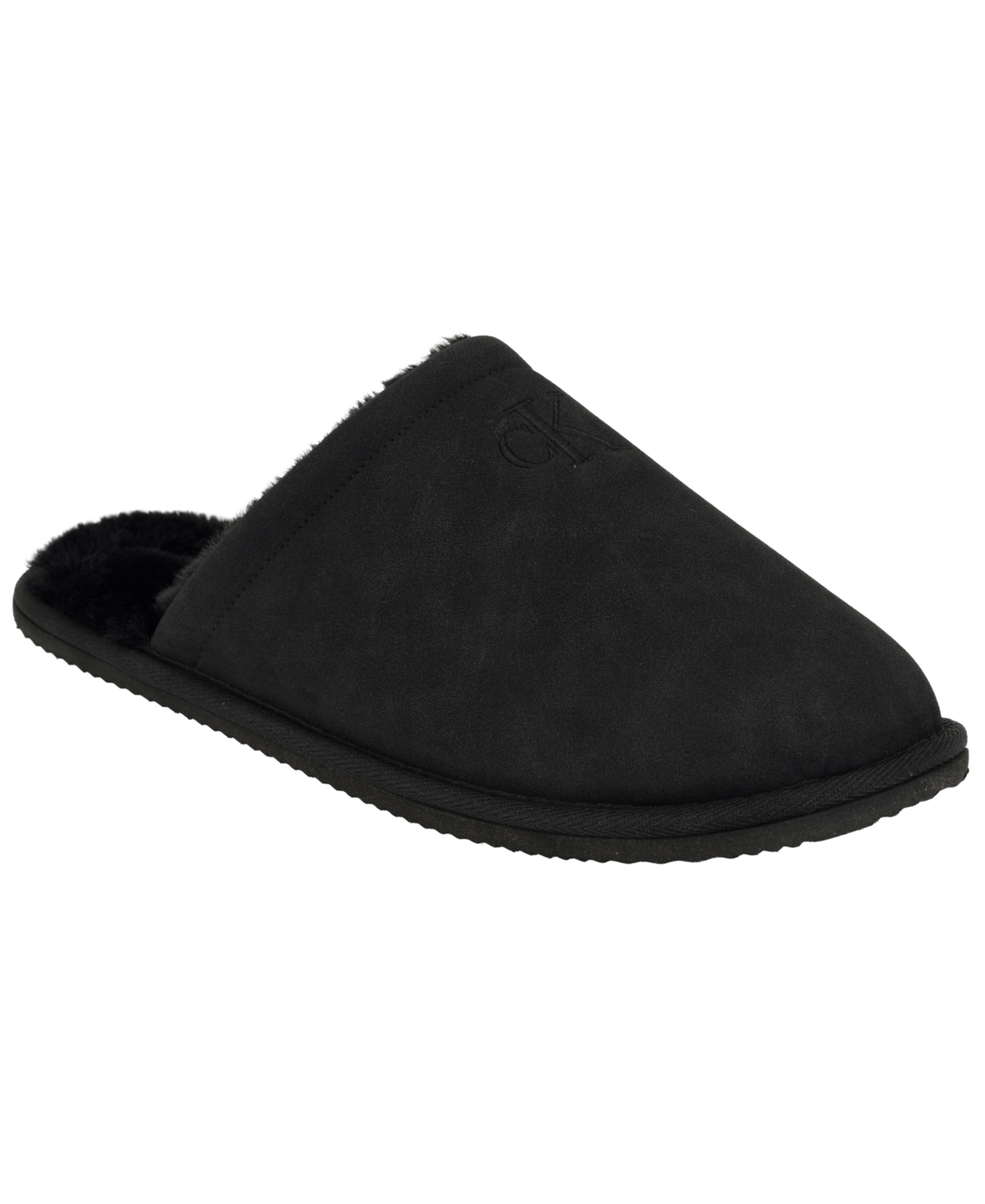 Click here for Calvin Klein Mens Roon Plush Lined Footbed Silhoue... prices