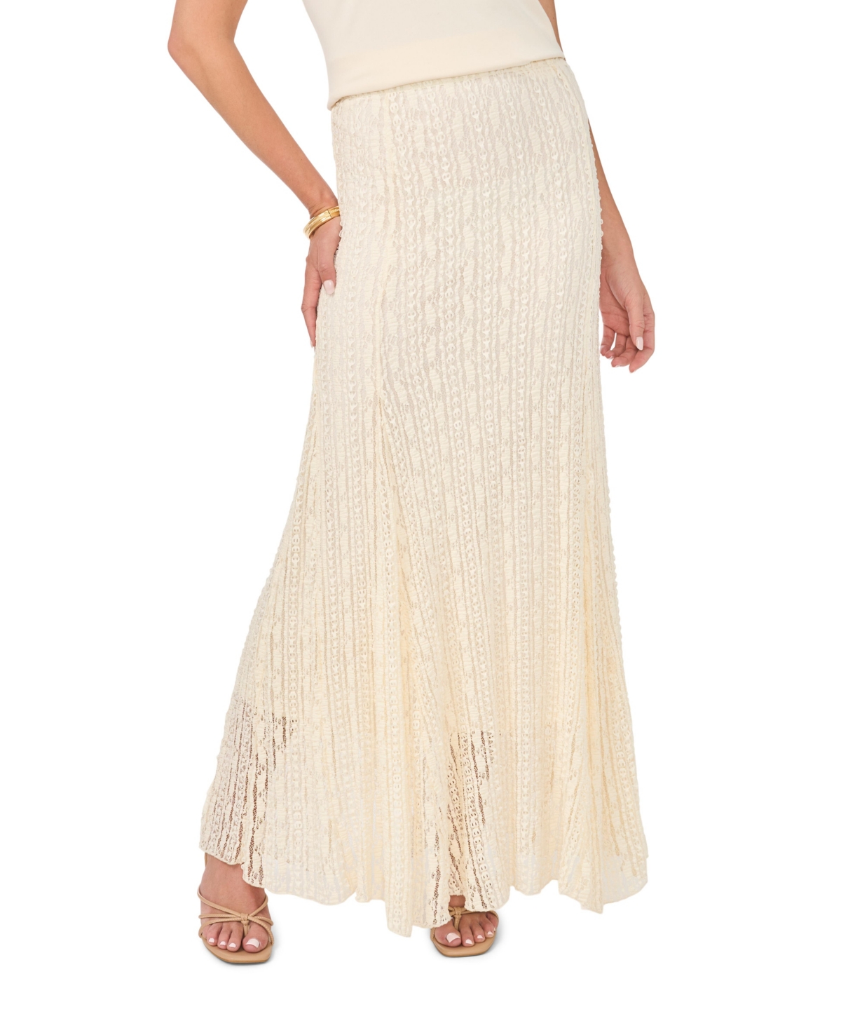 Click here for Vince Camuto Womens Knit Godet Maxi Skirt - New Iv... prices