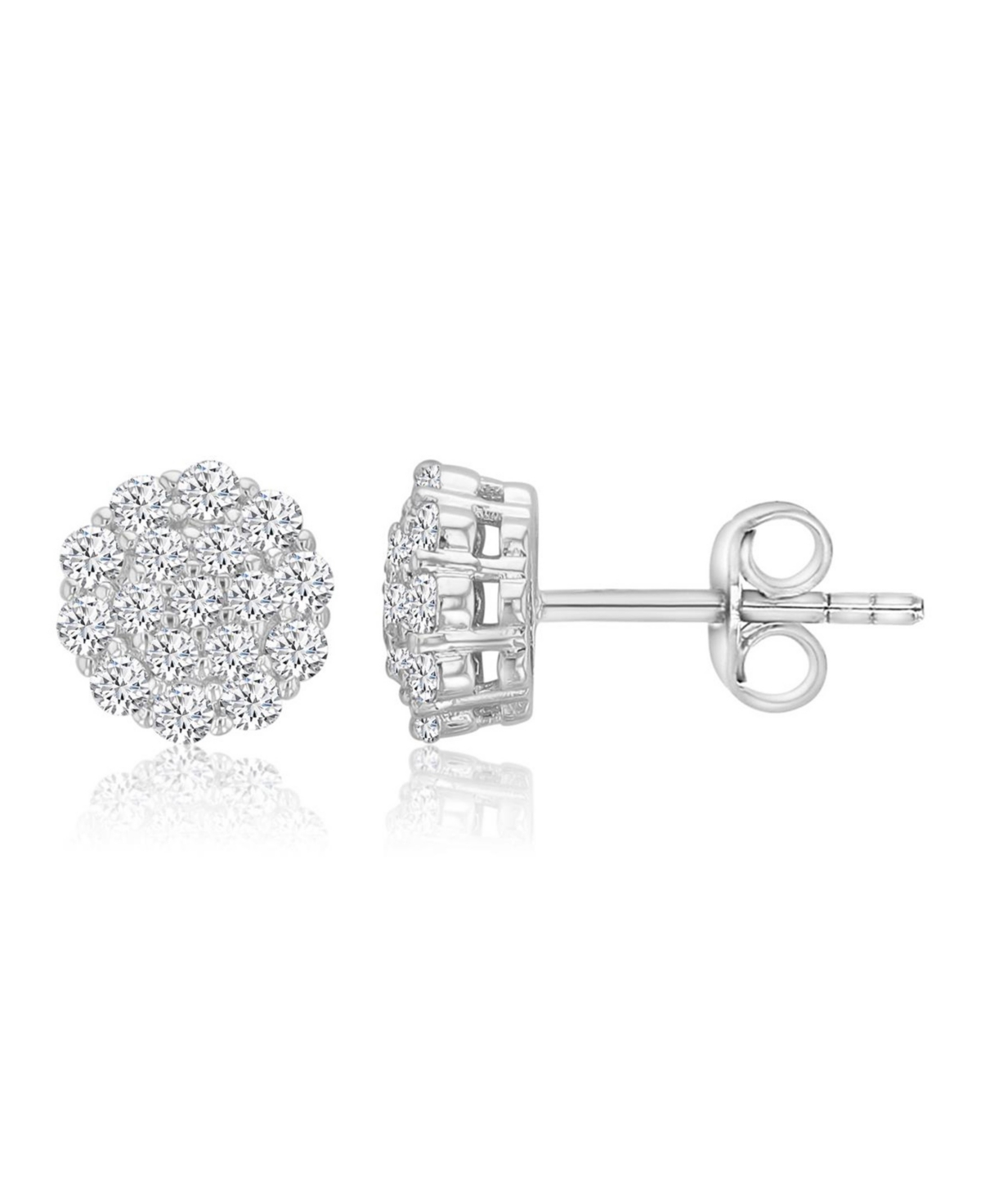 Click here for Macys 14k Gold-Plated Delicate Halo Stud Earrings... prices