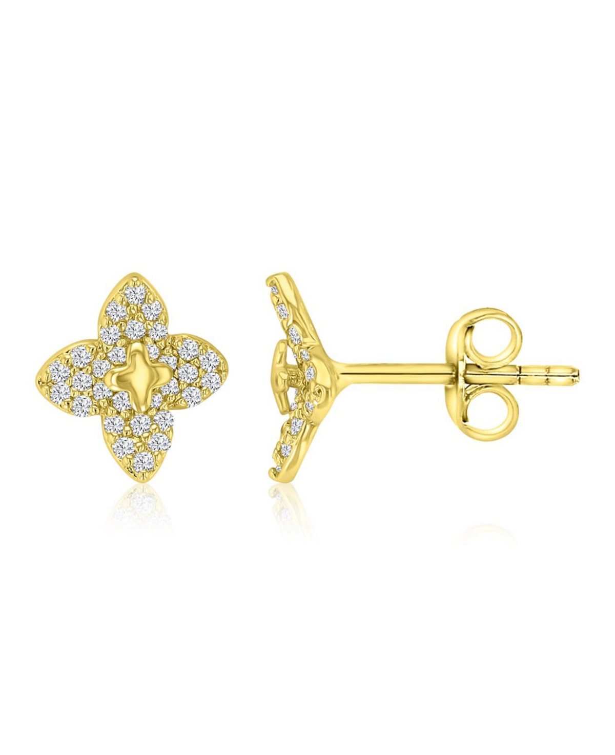 Click here for Macys 14k Gold-Plated Dainty Flower Stud Earrings... prices