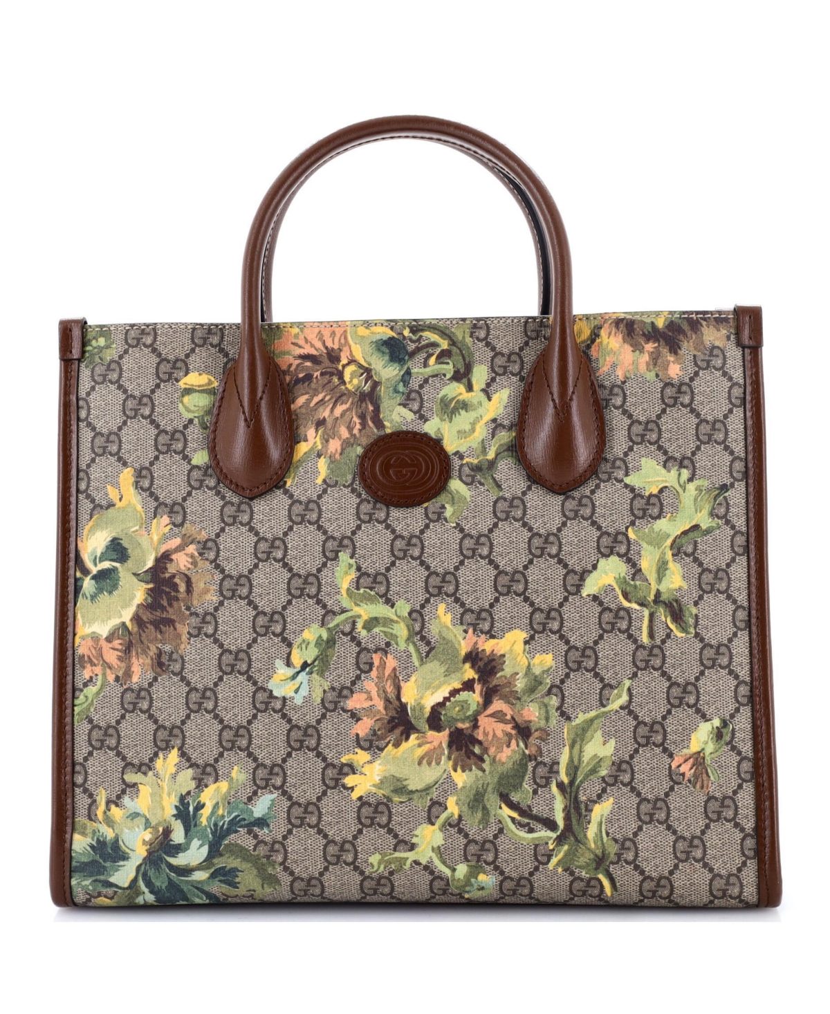 Click here for Pre-Owned Gucci Small Interlocking G Tote Printed... prices