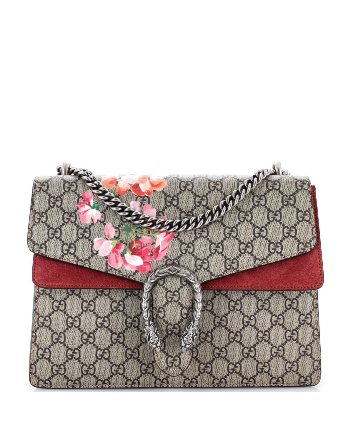 Click here for Pre-Owned Gucci Medium Dionysus Bag Blooms Print G... prices