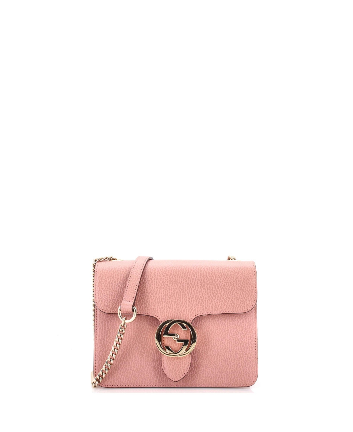 Click here for Pre-Owned Gucci Small Interlocking Shoulder Bag Le... prices
