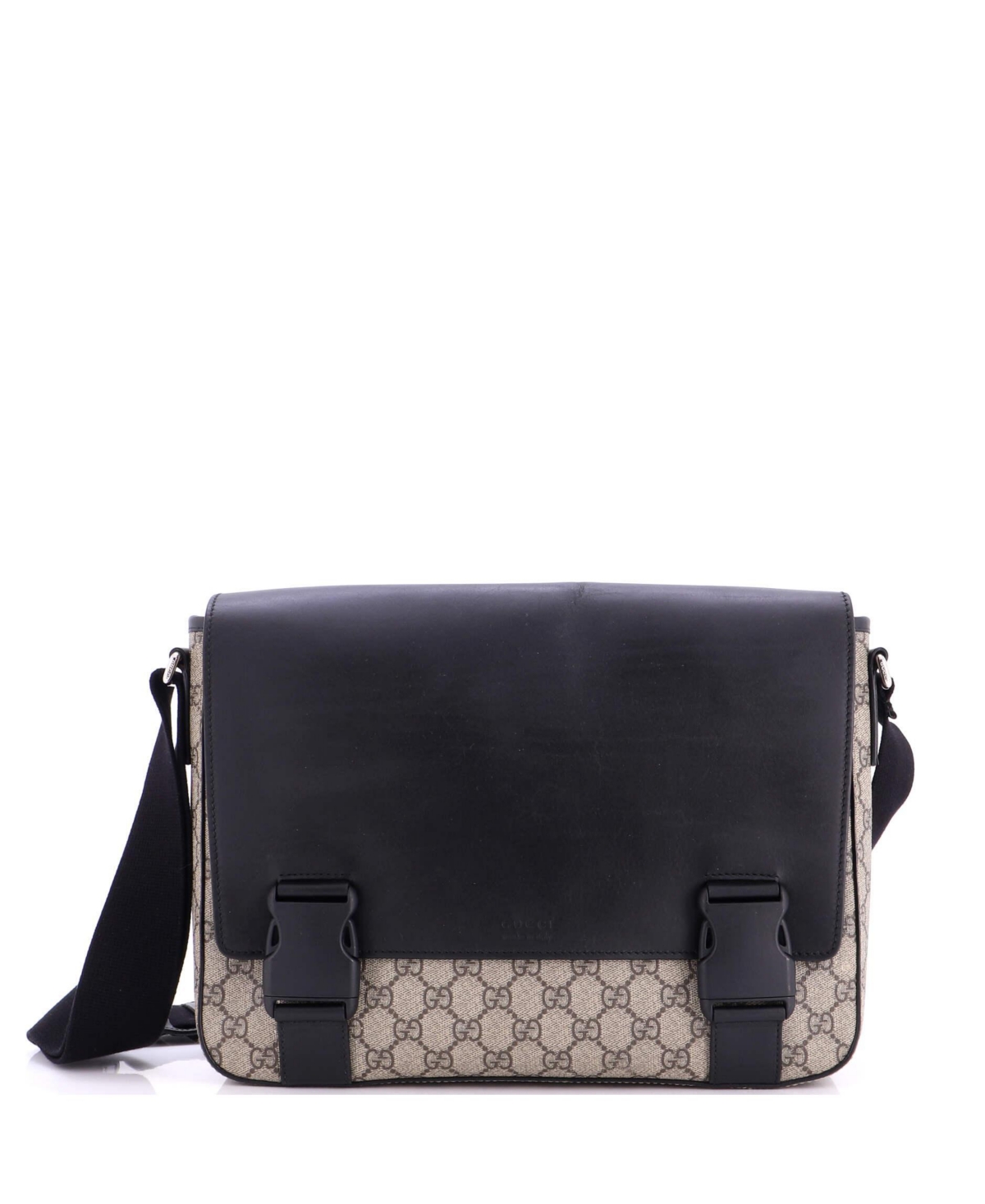 Click here for Pre-Owned Gucci Medium Double Buckle Flap Messenge... prices