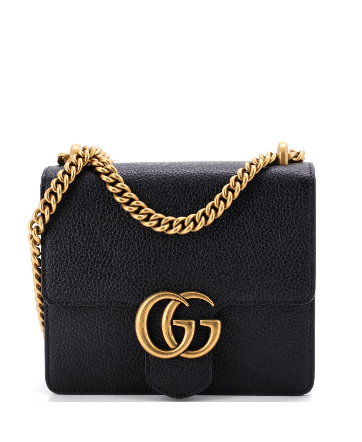 Click here for Pre-Owned Gucci Small Gg Marmont Chain Shoulder Ba... prices