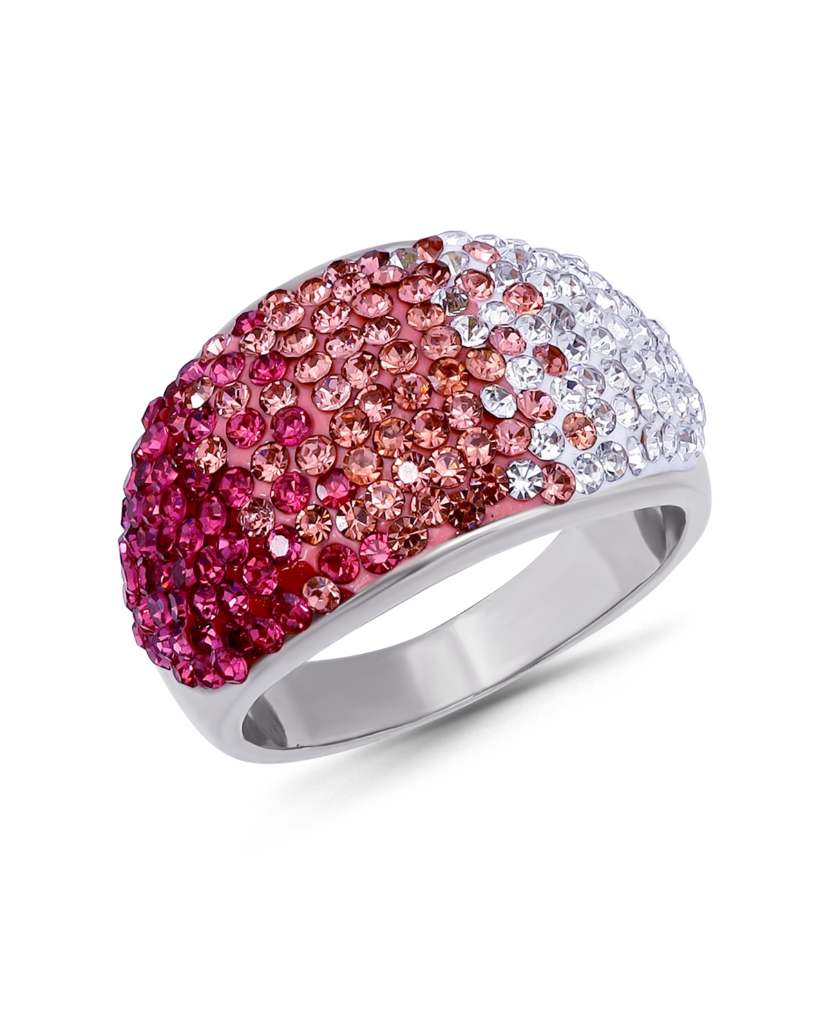 Click here for Macys Pave Crystal Fine Silver-Plated Over Brass P... prices
