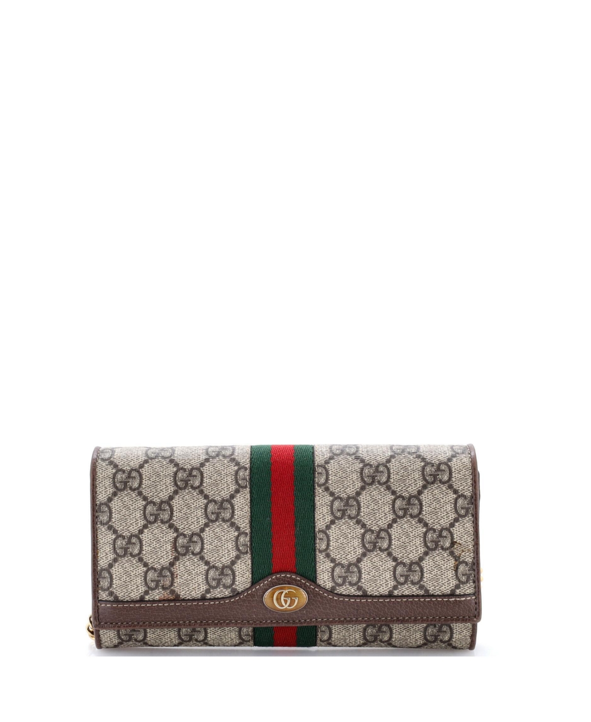 Click here for Pre-Owned Gucci Ophidia Chain Wallet Gg Coated Can... prices