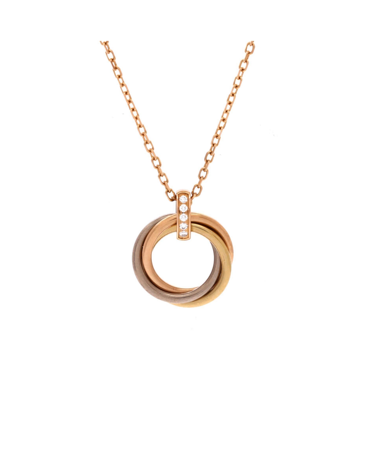 Click here for Pre-Owned Cartier Trinity Pendant Necklace - 18k t... prices