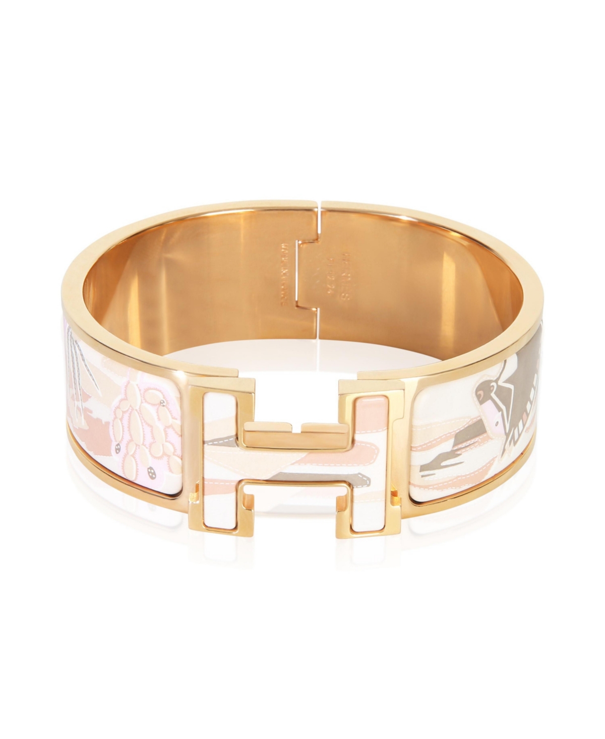Click here for Pre-Owned HERMES Gold-Plated Clic Clac In Bottles... prices