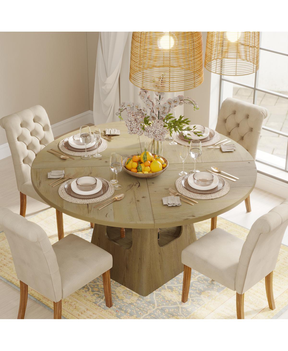 Click here for Streamdale Furniture 47-Inch Round Farmhouse Dinin... prices