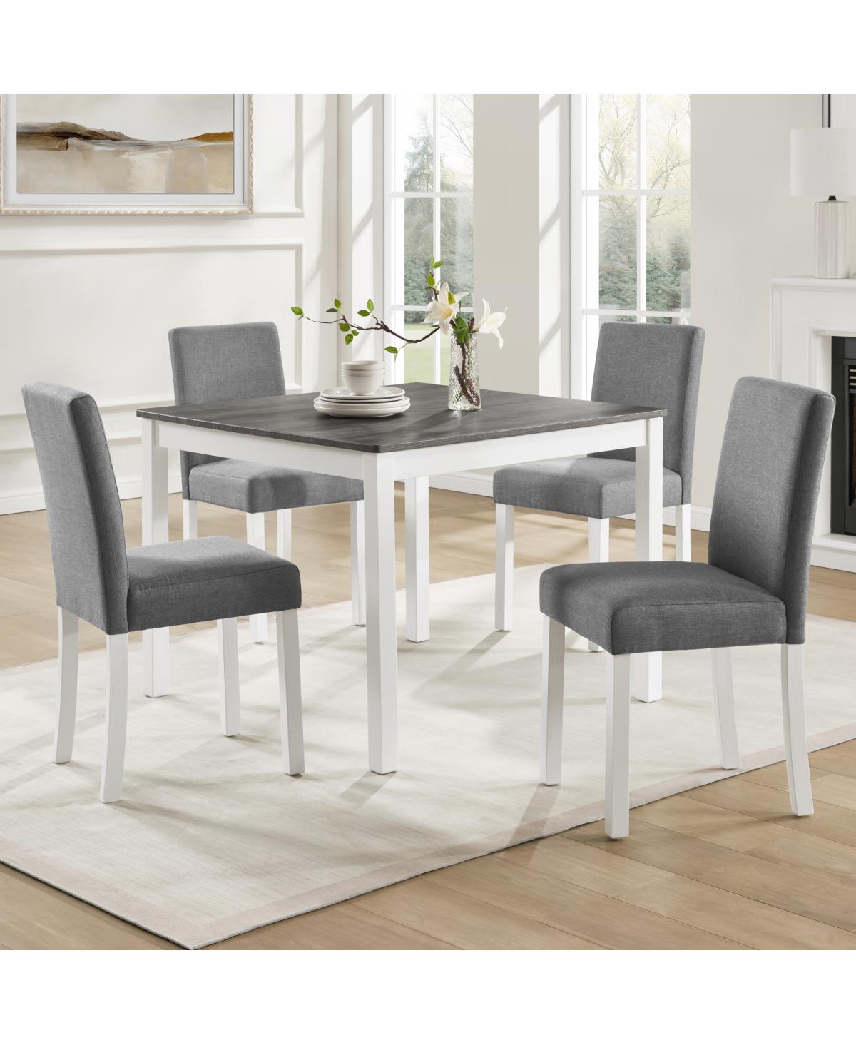 Click here for Streamdale Furniture 5 Piece Dining Set with 4 Cha... prices