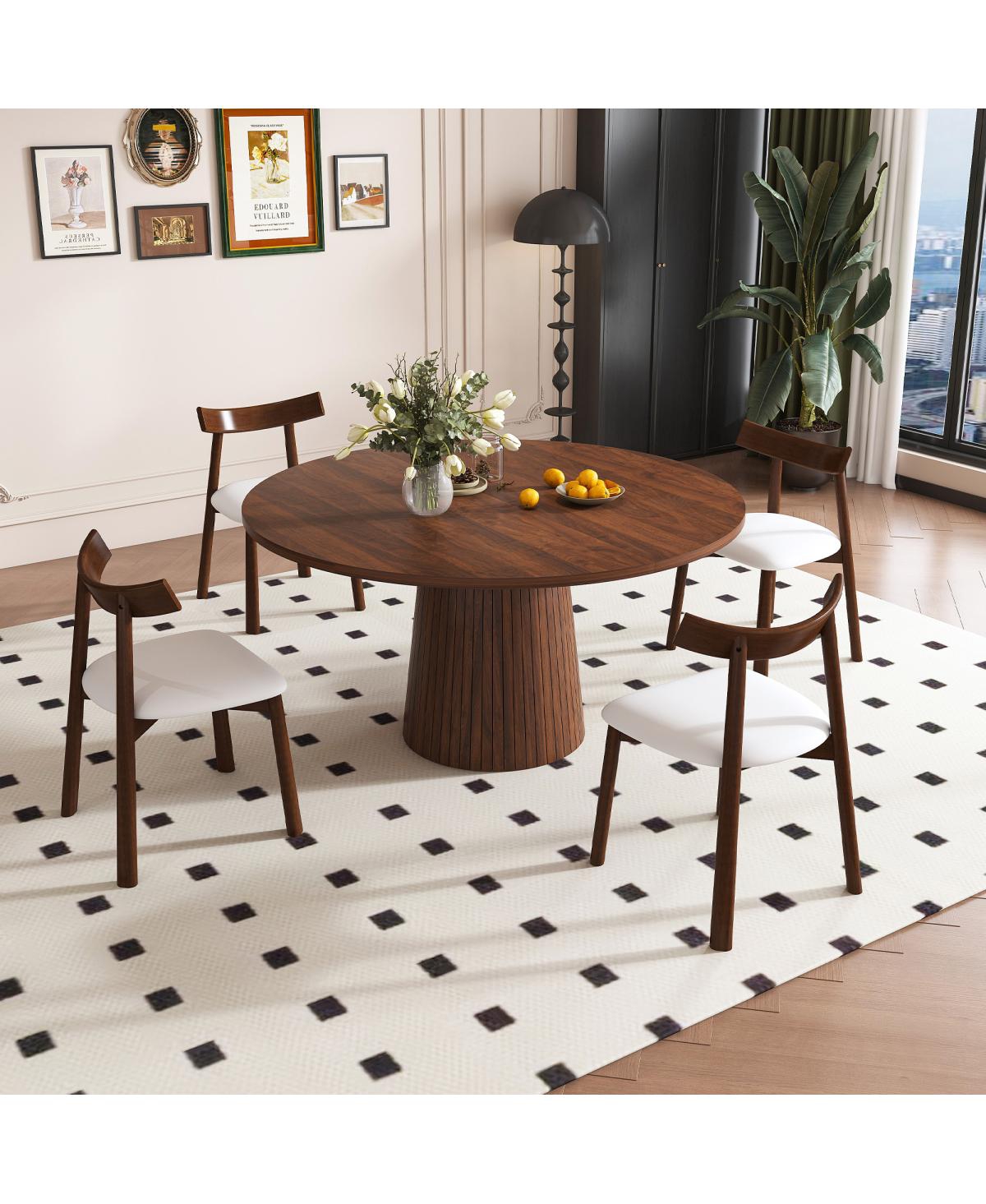 Click here for Streamdale Furniture Round Dining Table Set for 4... prices