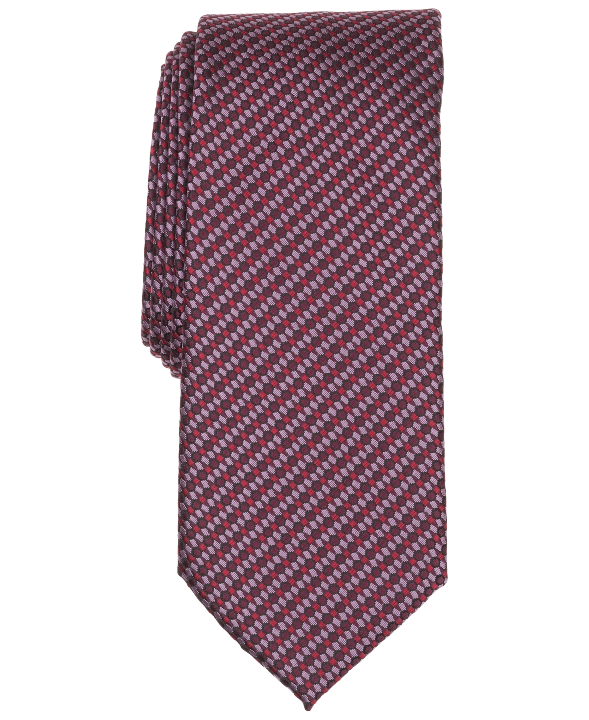 Click here for Alfani Mens Harborview Geometric Tie - Burgundy prices