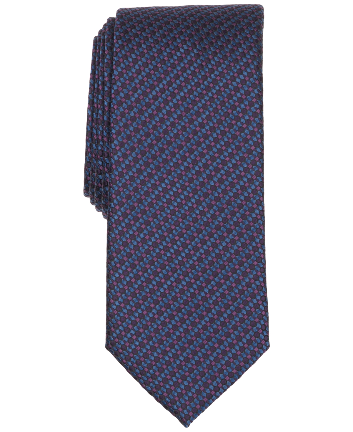 Click here for Alfani Mens Harborview Geometric Tie - Plum prices
