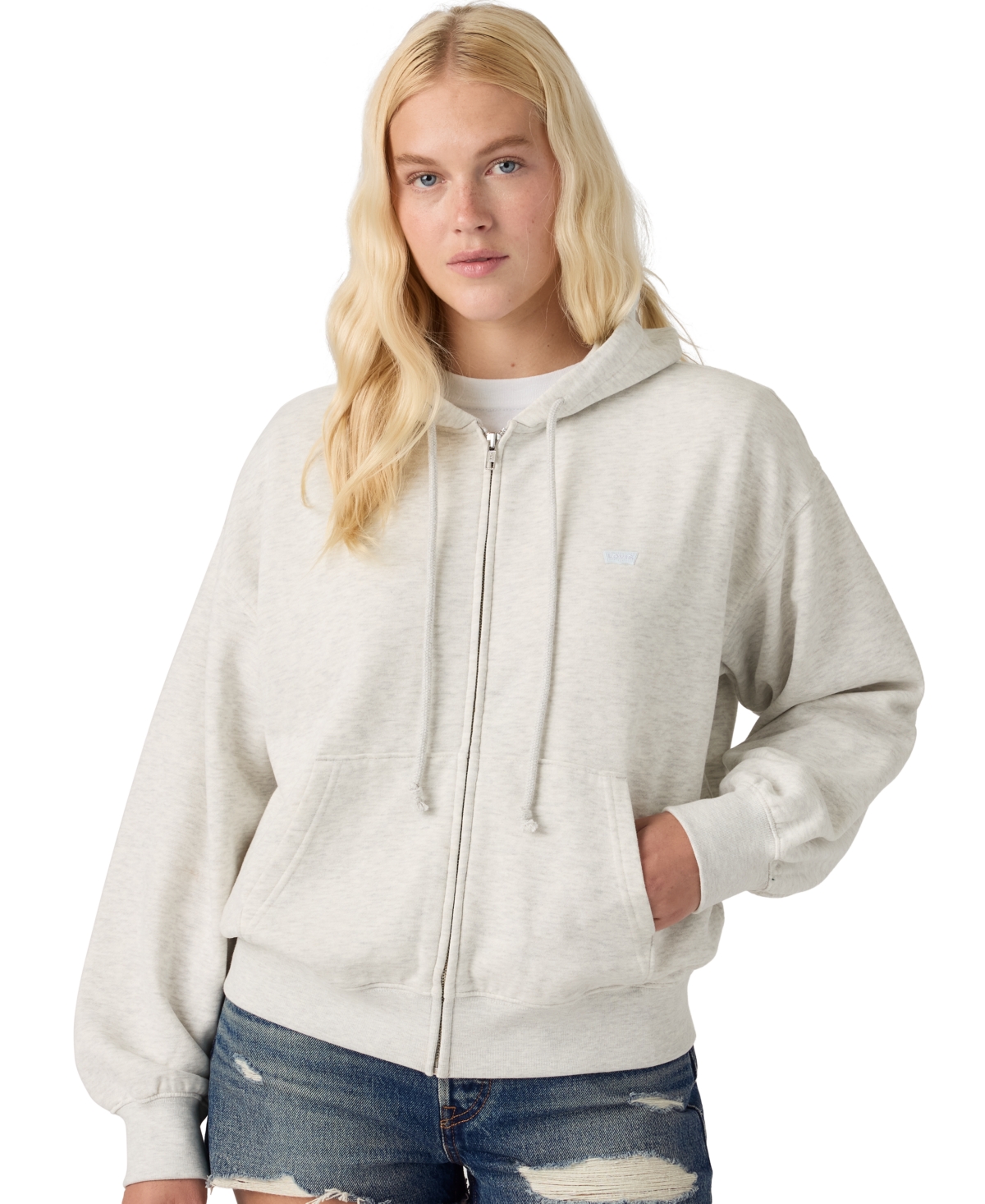 Click here for Levis Womens Everyday Zip-Up Hoodie - Frosty Grey... prices