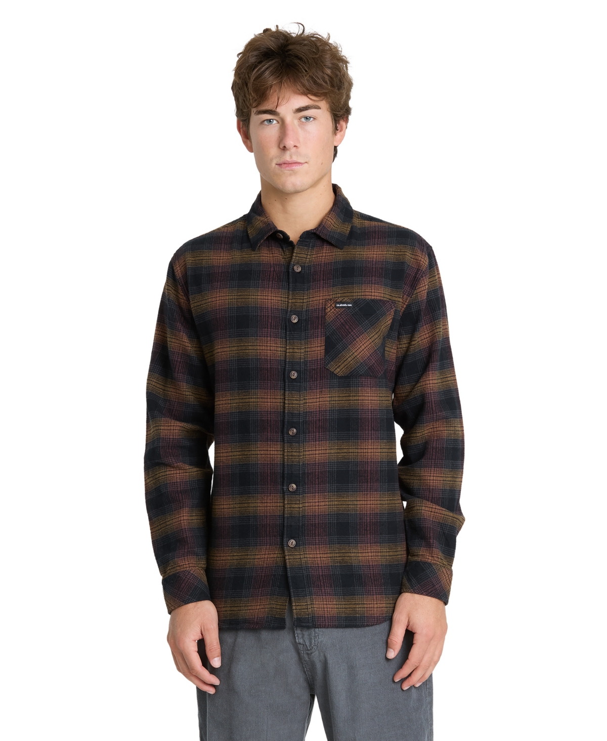 Click here for Quiksilver Mens Breakwater Check Flannel Shirt - A... prices