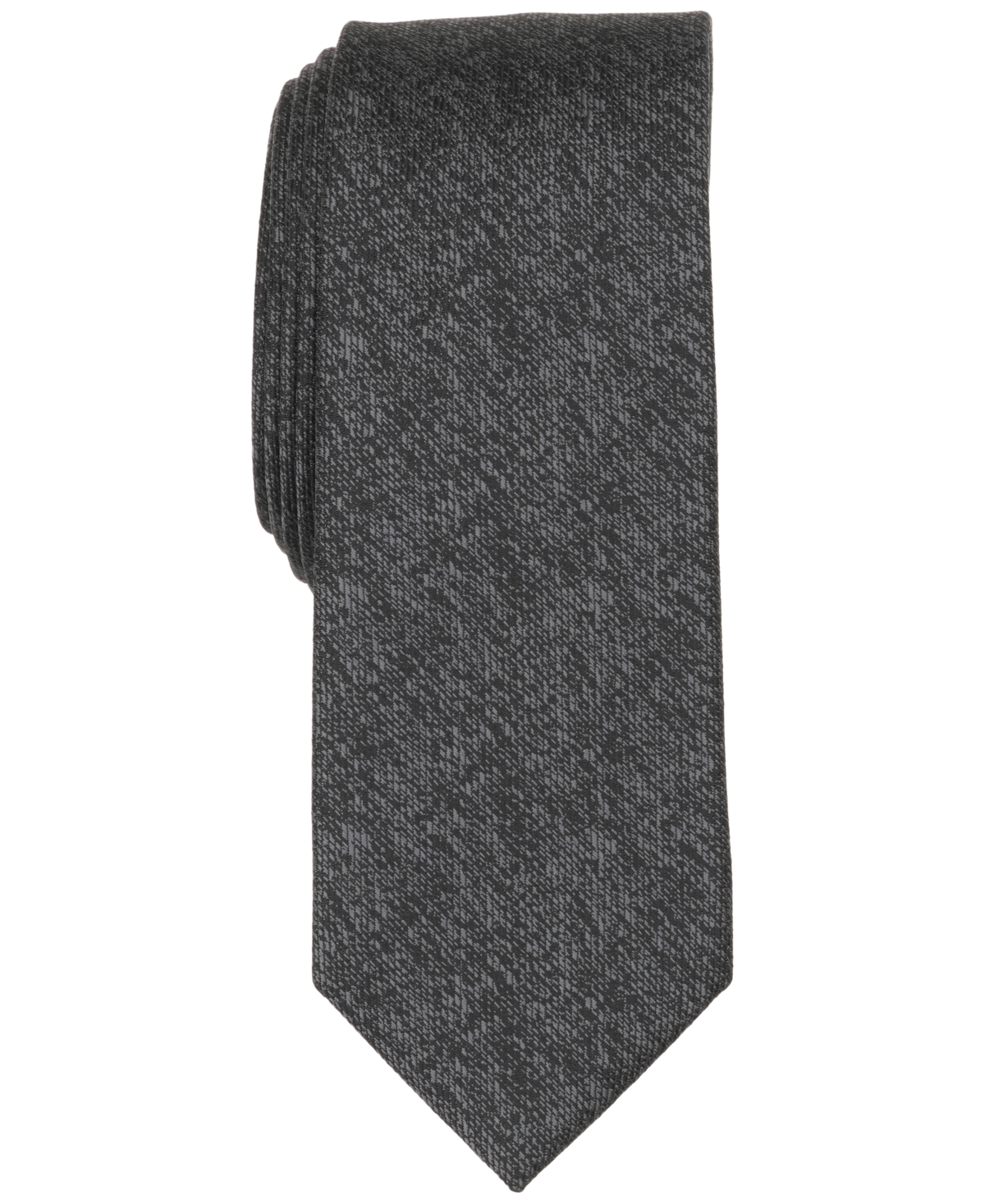Click here for Bar Iii Mens Textured Skinny Tie - Black prices