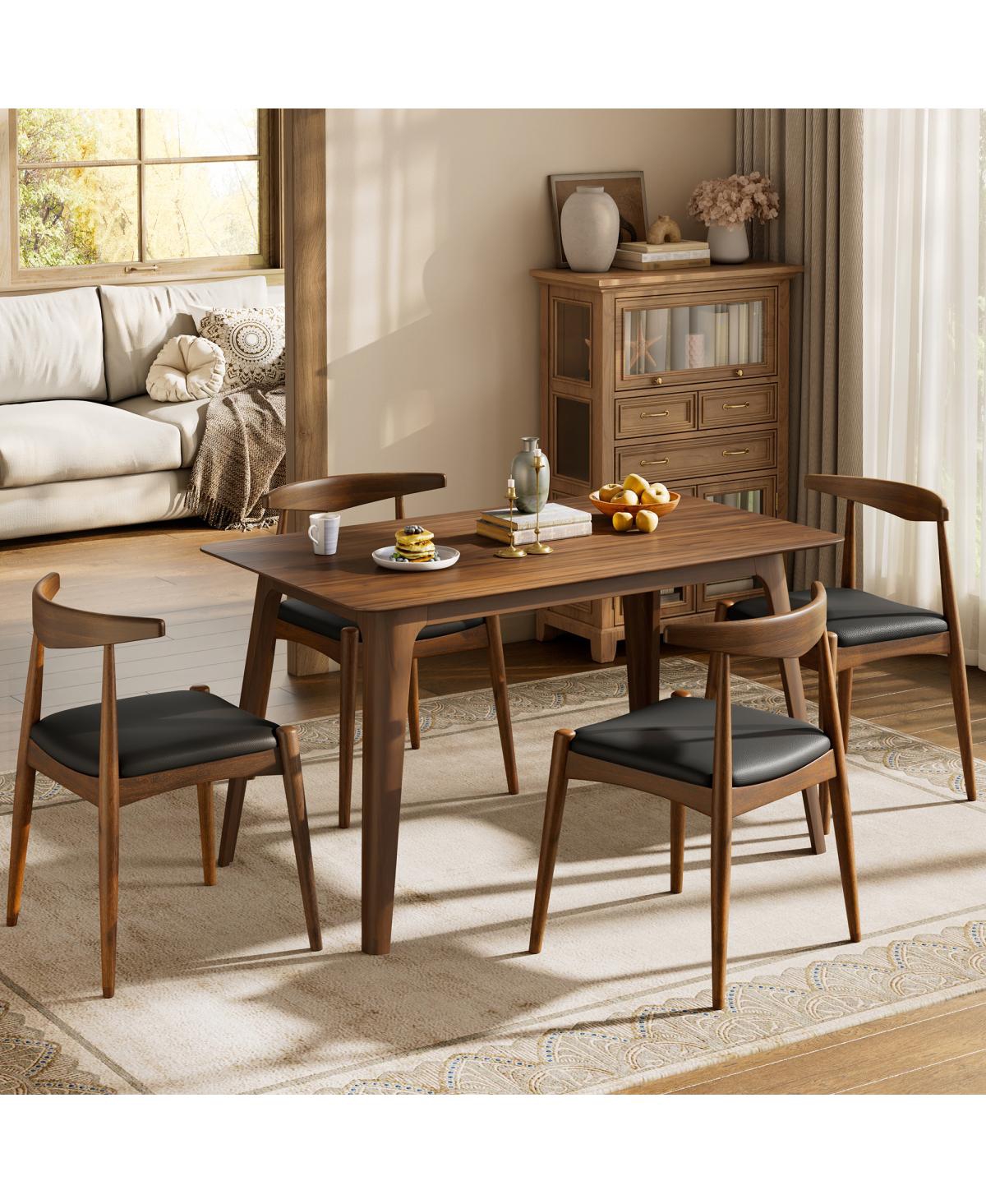 Click here for Streamdale Furniture 5-Piece Faux Leather Dining S... prices
