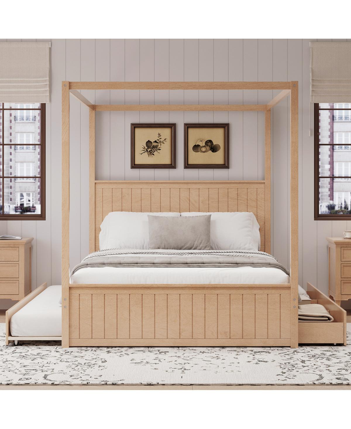 Click here for Streamdale Furniture Modern Canopy Platform Bed wi... prices