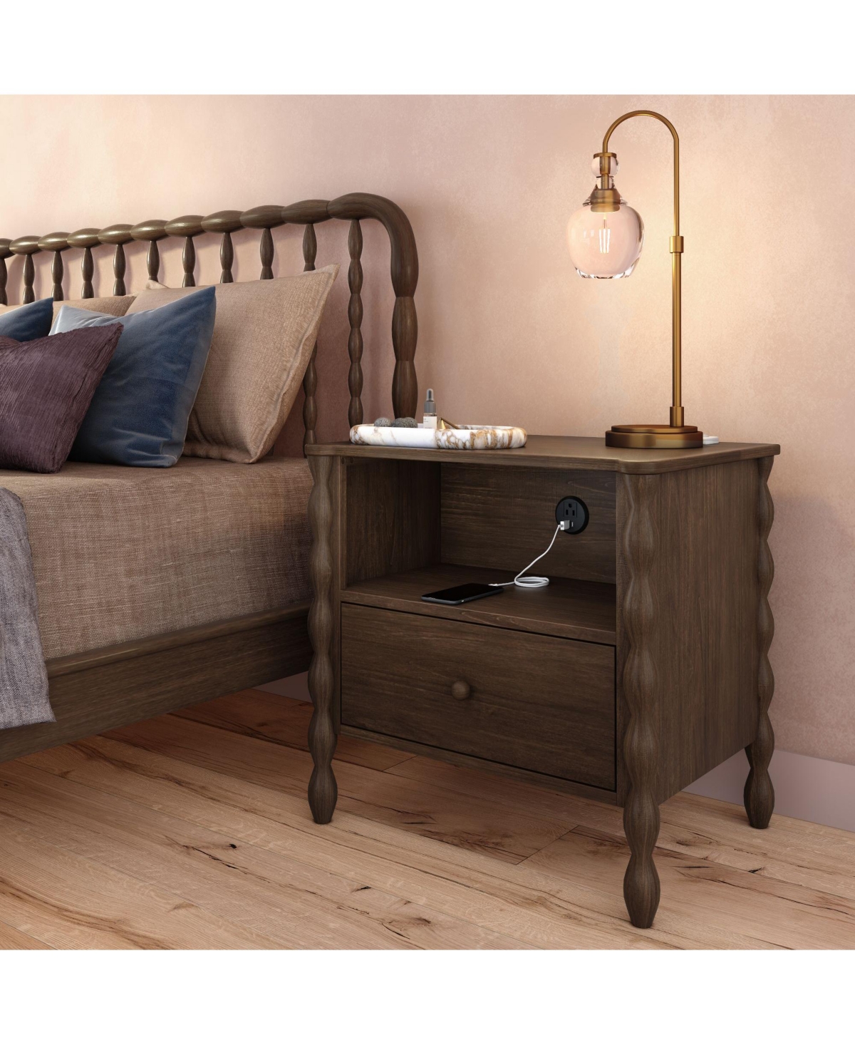 Click here for Plank+Beam Jenny Lind Cubby Nightstand with 1 Draw... prices