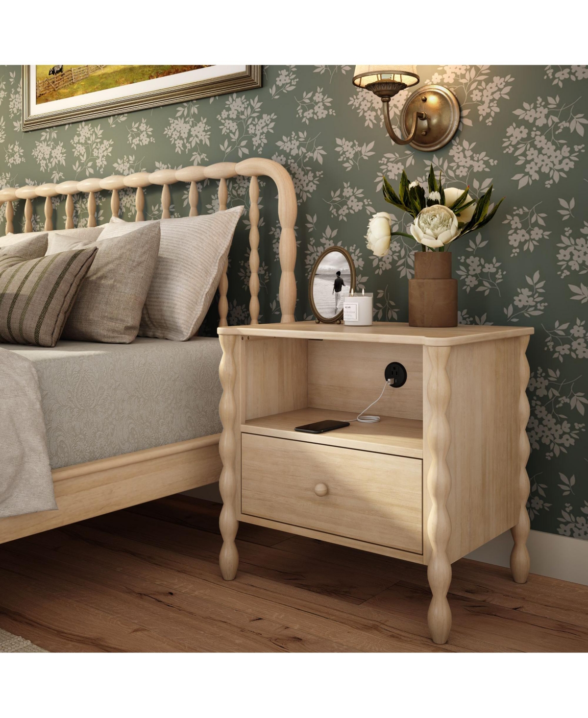 Click here for Plank+Beam Jenny Lind Cubby Nightstand with 1 Draw... prices