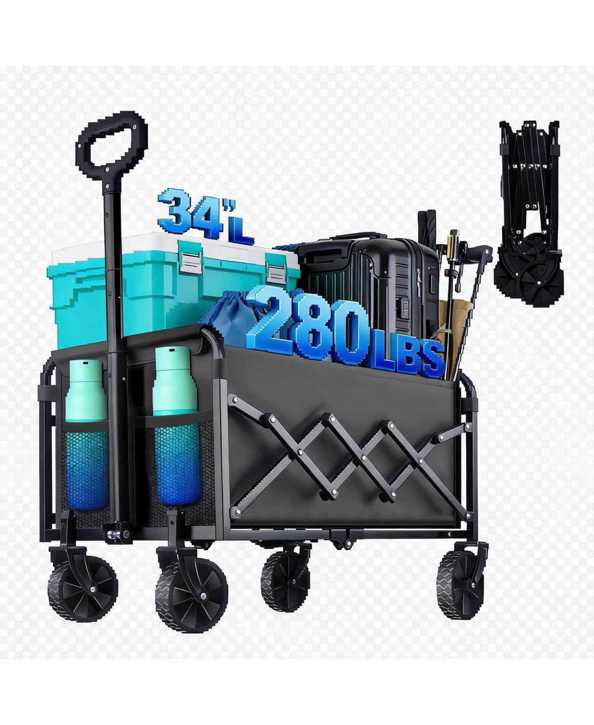 Click here for Gnuadz Collapsible Wagon Cart Heavy Duty Folding P... prices