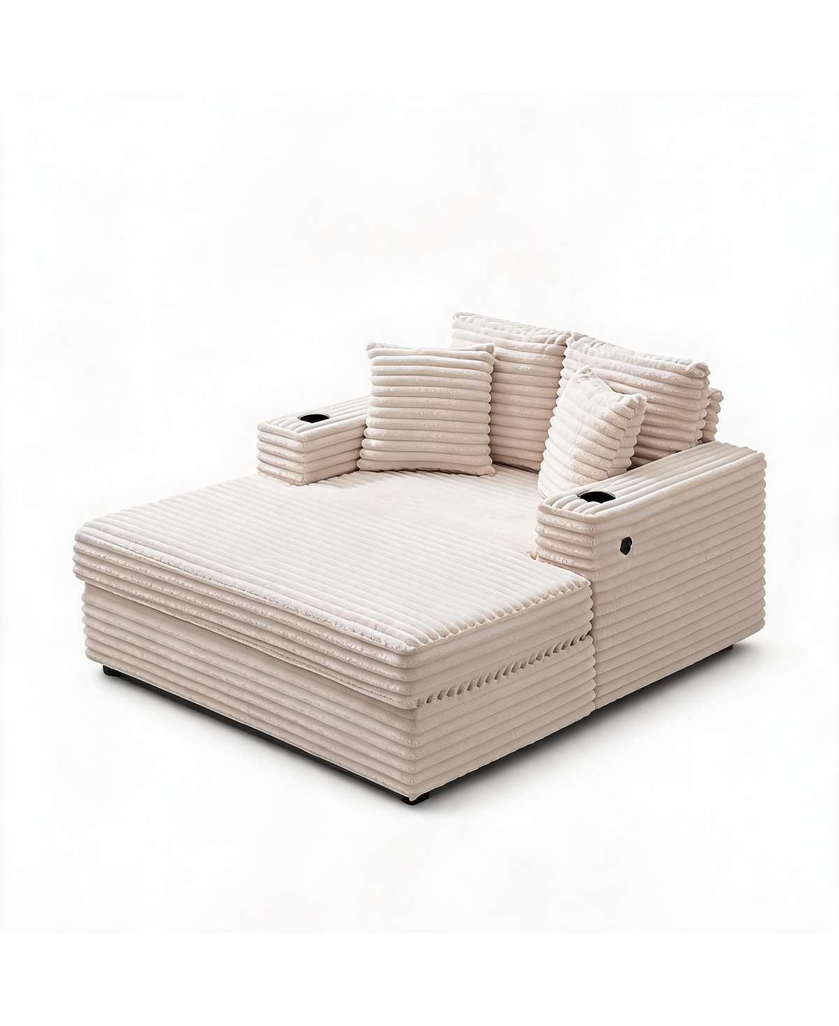 Click here for homfan 60 Inch Indoor Chaise Lounge  Comfortable C... prices