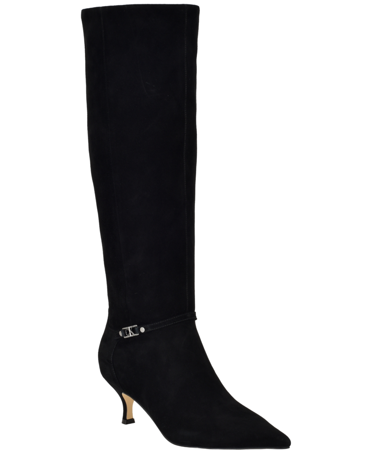 Click here for Calvin Klein Womens Serray Tall Suede Pointed Toe... prices