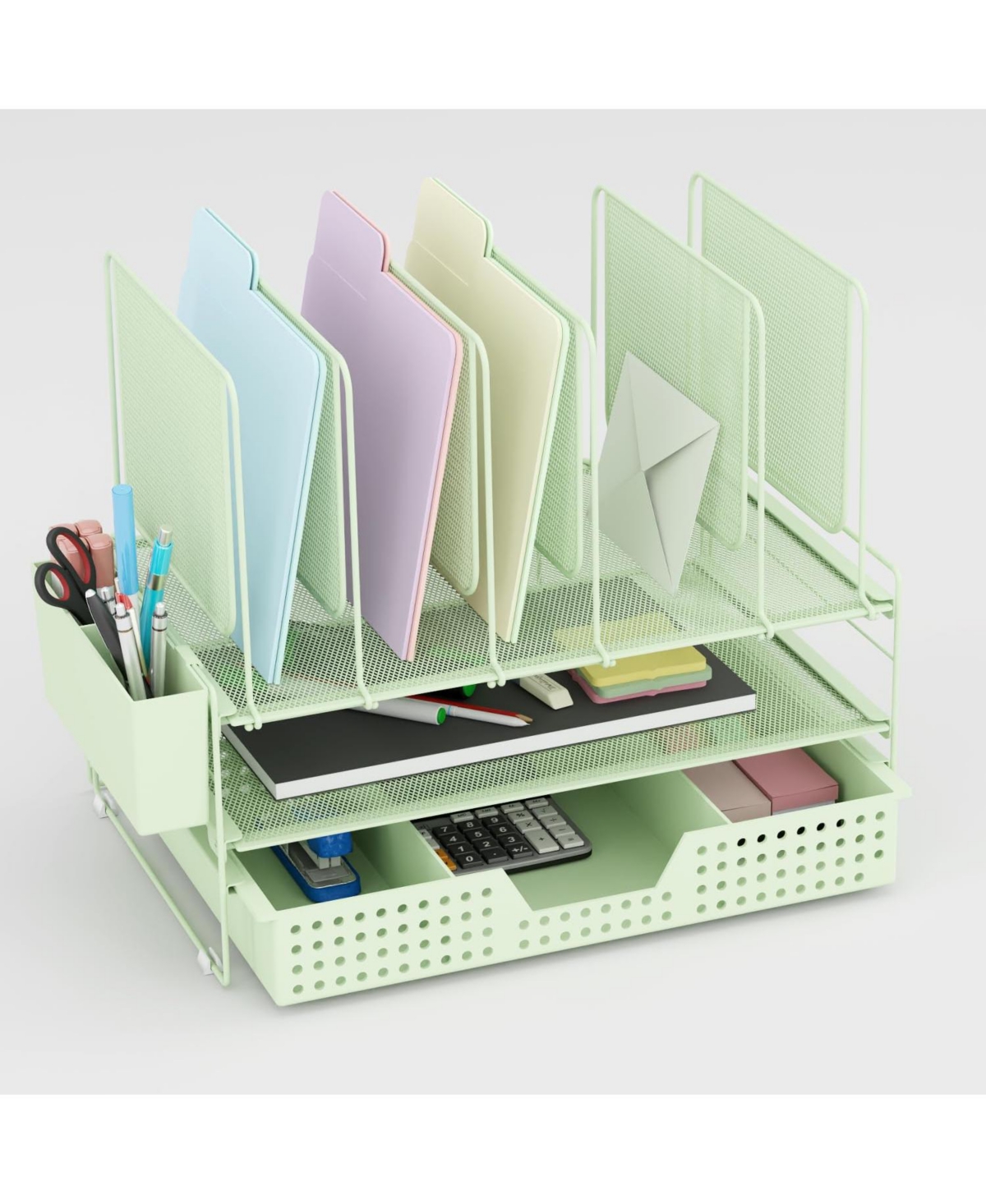 Click here for Danrong Metal Desk Organizer with Vertical File Ho... prices
