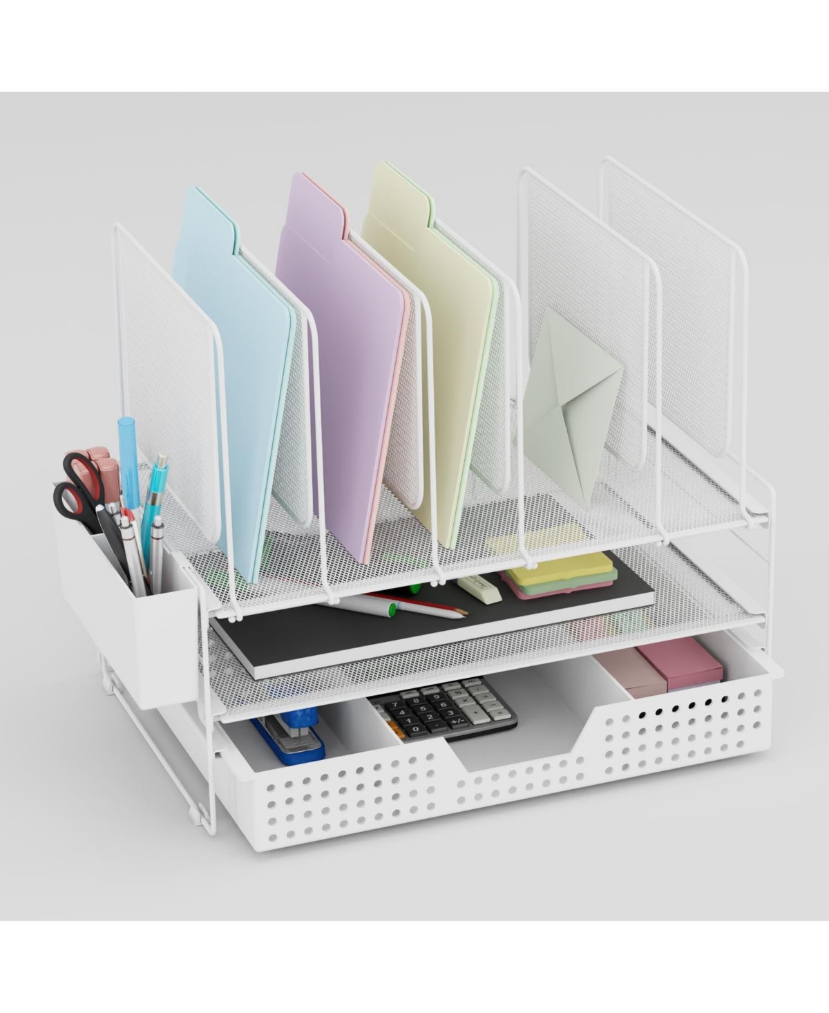 Click here for Danrong Metal Desk Organizer with Vertical File Ho... prices