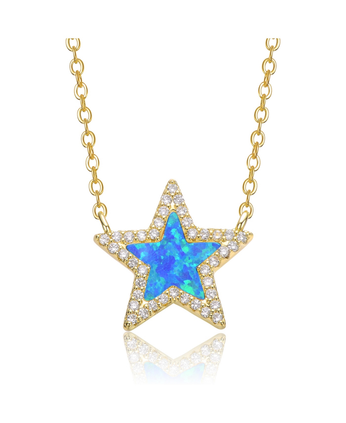Click here for Rachel Glauber 14K Gold Plated Sparkling Star Opal... prices