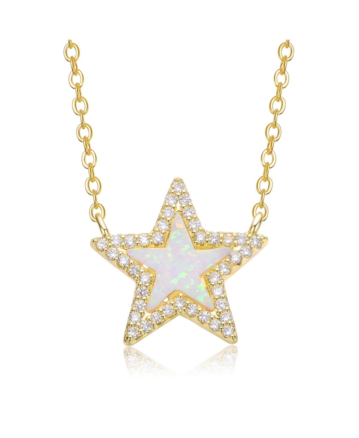 Click here for Rachel Glauber 14K Gold Plated Sparkling Star Opal... prices
