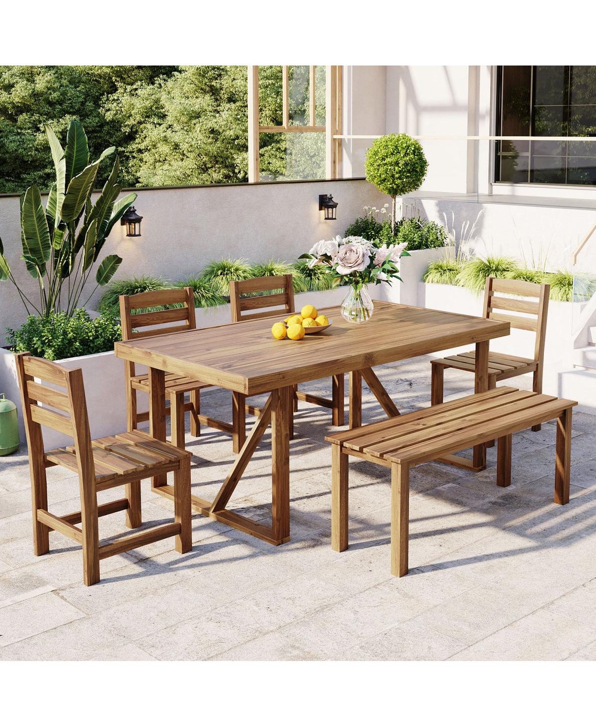 Click here for Streamdale Furniture Acacia Wood Outdoor Table and... prices